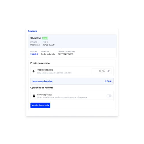Compra y reventa de entradas segura - Weezevent
